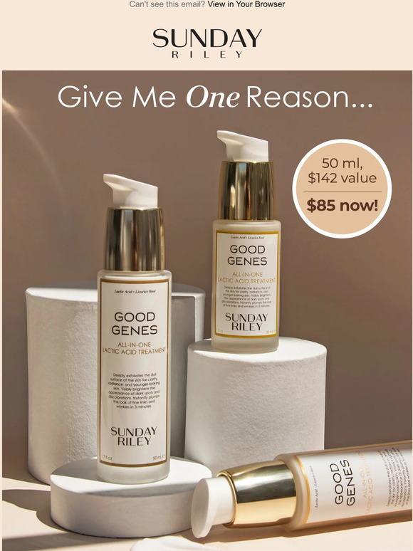 Sunday Riley: A love letter to Good Genes | Milled