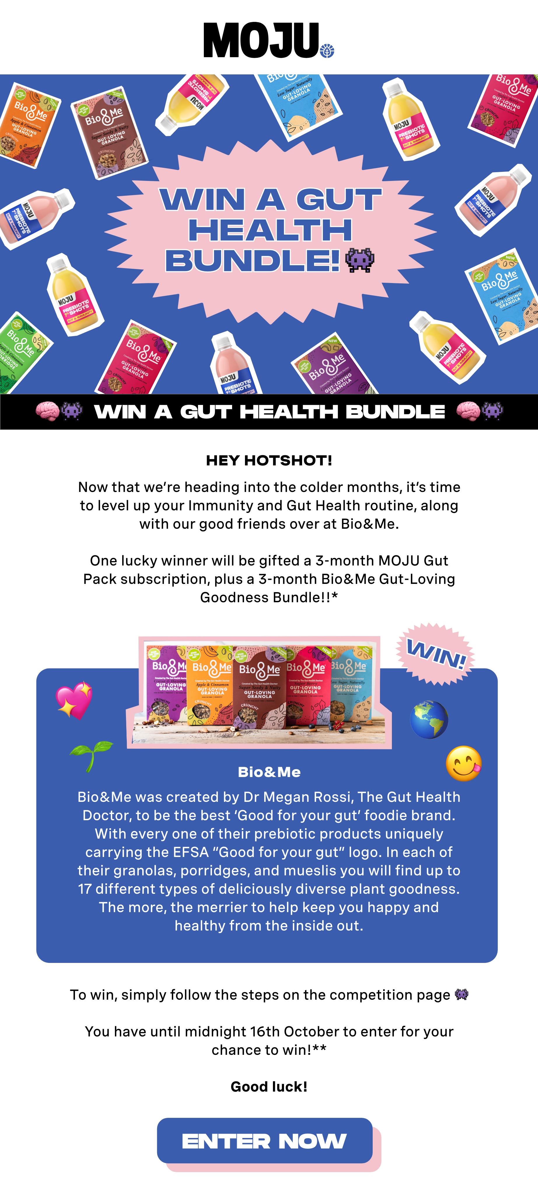 Moju Drinks: MOJU x Bio&Me Gut Health Bundle! 👾🧠 | Milled
