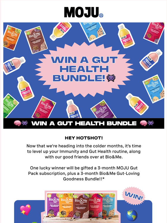 Moju Drinks: MOJU x Bio&Me Gut Health Bundle! 👾🧠 | Milled