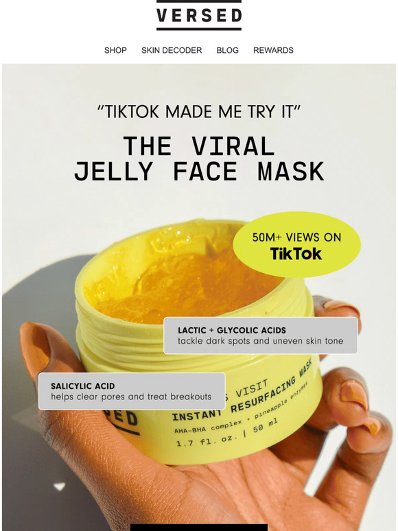 Versed: The 3-minute face mask that’s blowing up on TikTok | Milled