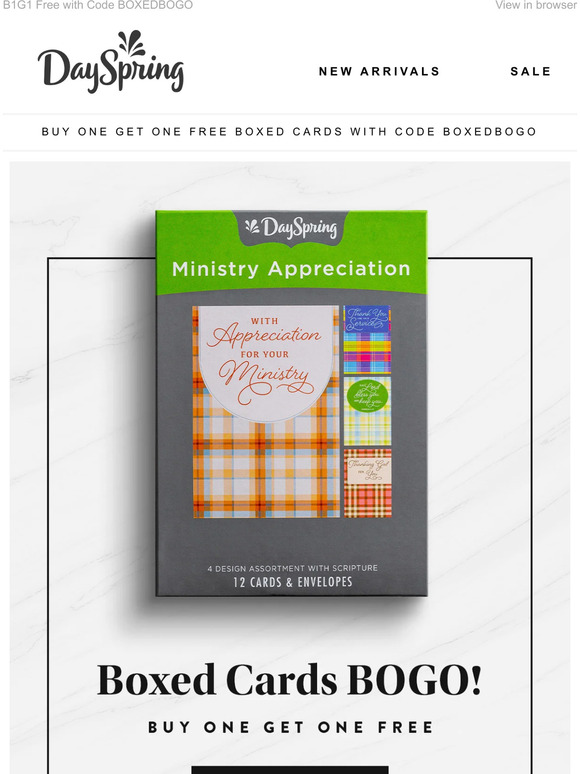 DaySpring: Box Card BOGO FINAL DAY | Milled