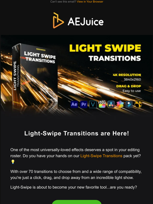 AEJuice: Light-swipe transitions are here💡 | Milled