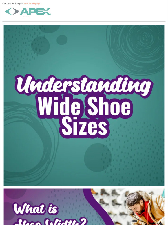 Apex Foot: What are wide shoes | Milled