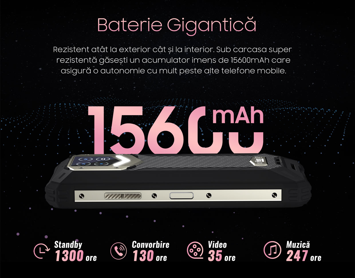 iHunt: NOU! Telefon rezistent iHunt Titan P15000 4G ⭐⭐⭐⭐⭐ | Milled