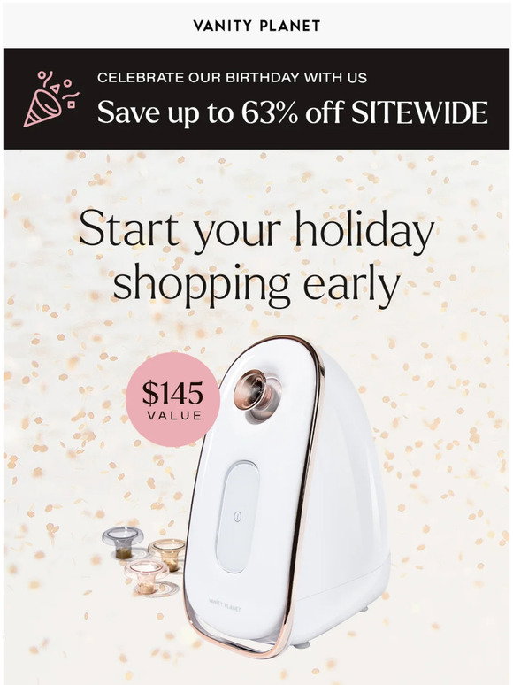 Vanity Planet: Get a FREE Facial Steamer! | Milled