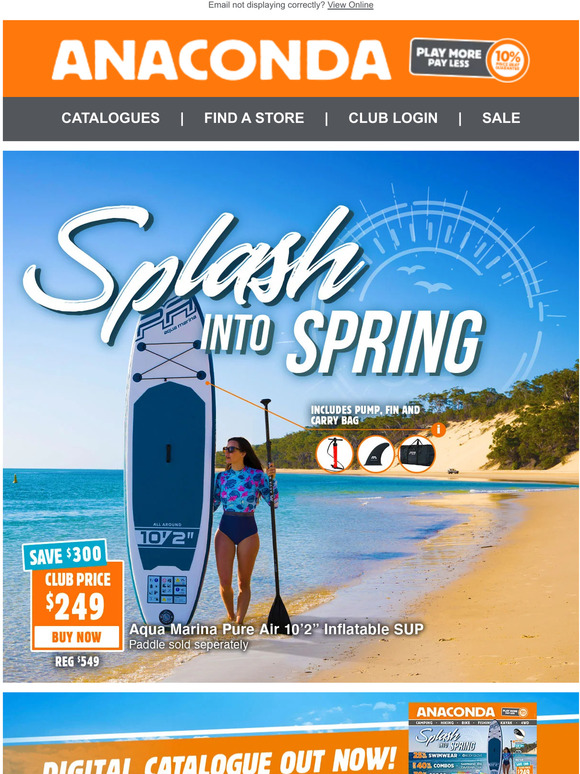 Anaconda: Splash into Spring - Catalogue out now 🚣‍♀️💦 | Milled