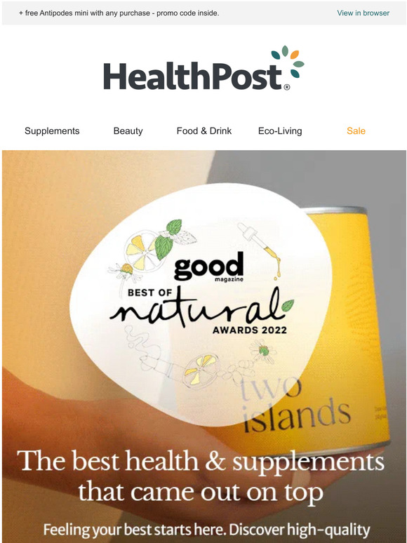 HealthPost: 2022's best in natural health revealed 👀 | Milled