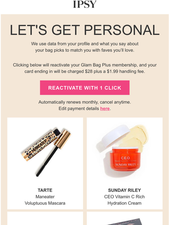 Ipsy: Your new matches have arrived. | Milled