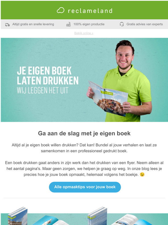 Reclameland: De belangrijkste tips voor jouw eigen boek | Milled