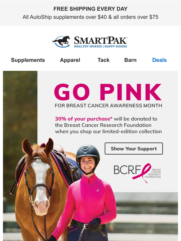 SmartPak Equine: Support Breast Cancer Research With Limited-Edition ...