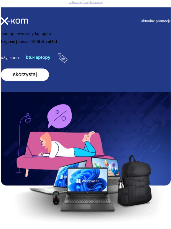 X-KOM: 💻 Nawet 1000 zł zniżki na laptopy 🤩 | Milled