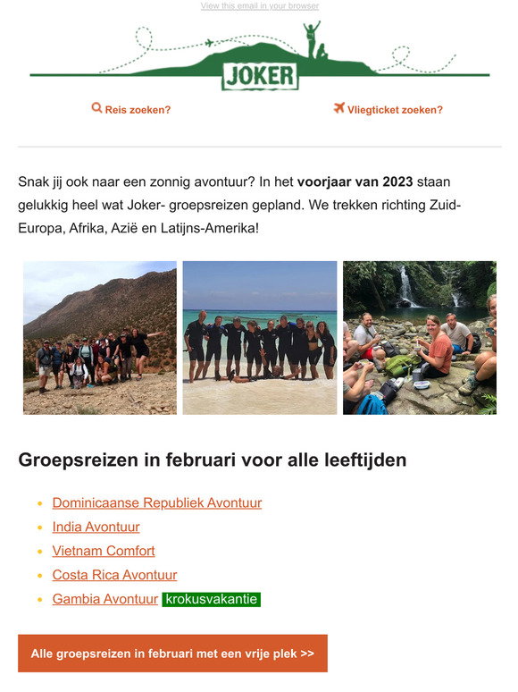 Joker: Op groepsreis in het voorjaar? Let's go! 👉 | Milled