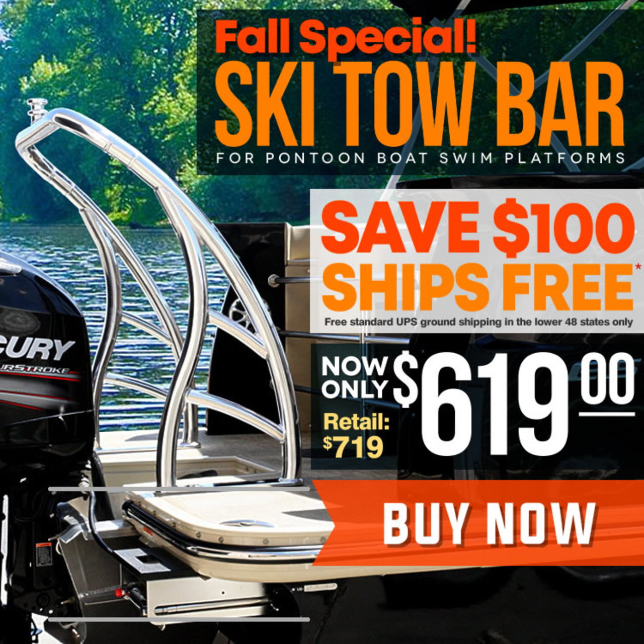 Aerial Wakeboarding: Ski Tow Bar Special! Save Hundreds Now... | Milled
