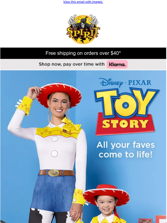 Spirit Halloween: 🤠 Say “howdy” to Toy Story styles! | Milled