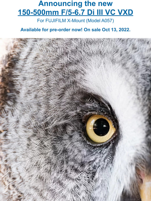 The Phoblographer: New Tamron Ultra Tele Zoom for FUJIFILM X-Mount | Milled