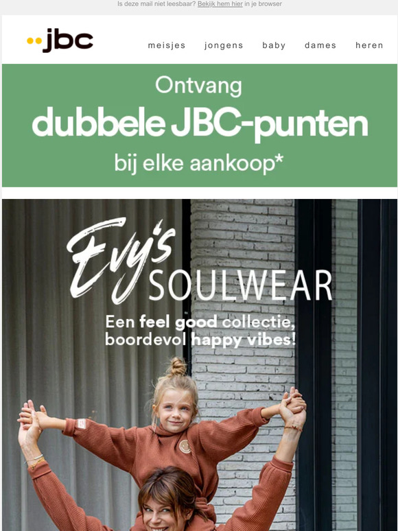 JBC: NIEUW! Evy Gruyaert x JBC: matching soulwear voor dames en kids | Milled