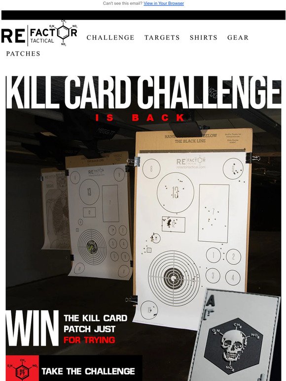 RE Factor Tactical: KILL CARD CHALLENGE IS BACK! | Milled