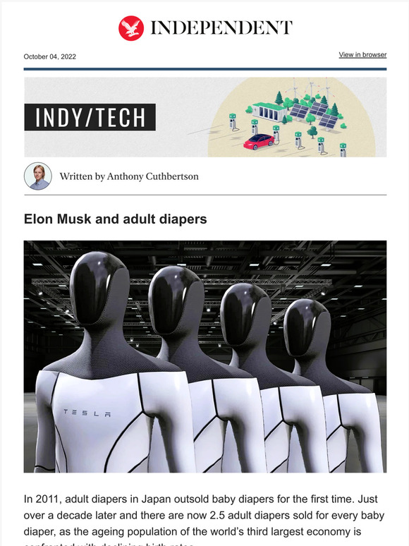 The Independent: Elon Musk and adult diapers | Milled