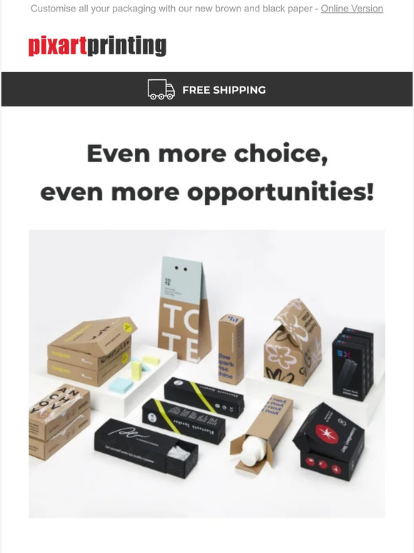 Pixartprinting: Cardboard packaging: expand your horizons with our new materials | Milled