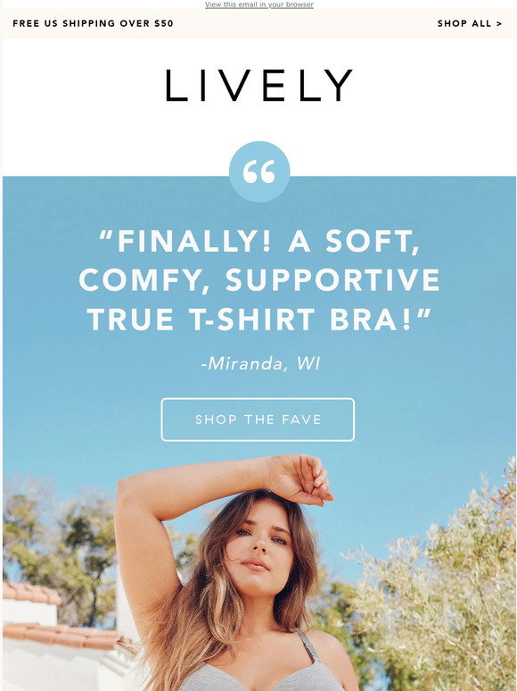 Lively: The Bra With 450+ 5-Star Reviews ⭐ | Milled