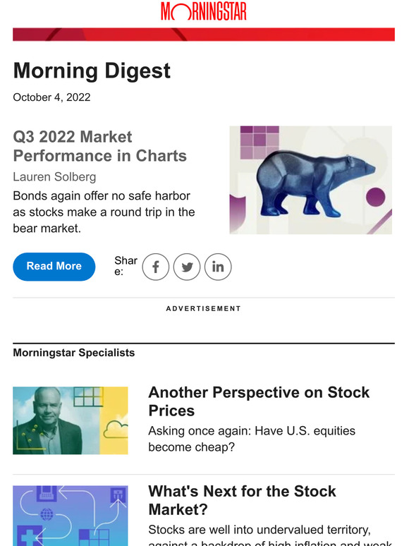 Morningstar Inc.: Q3 2022 Market Performance in Charts | Milled