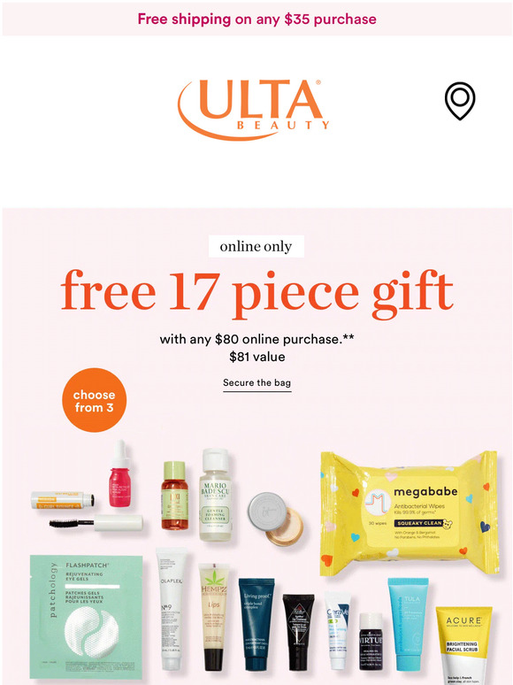 Ulta Beauty: Free beauty bag on us 💝 | Milled