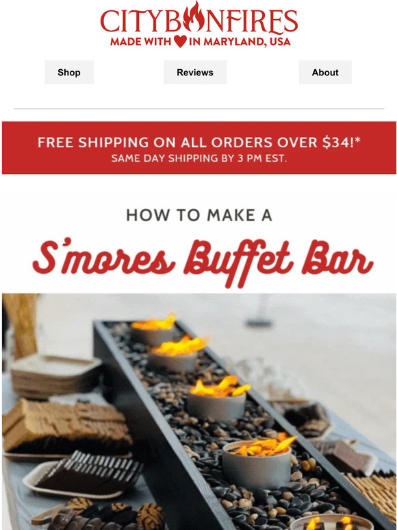 City Bonfires LLC: 🔥😋🥳 How to Make a S’mores Buffet Bar! | Milled