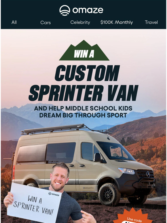Omaze: The ultimate Sprinter Van could be yours! | Milled