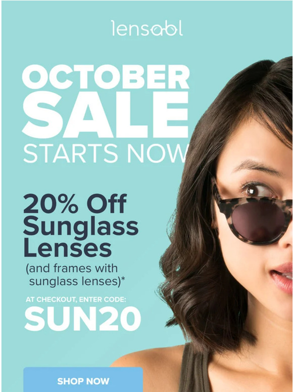 Lensabl: Save BIG on Sunglass Lenses in October! | Milled