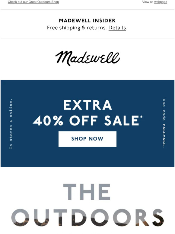 Madewell: Wanna get some fresh air? | Milled