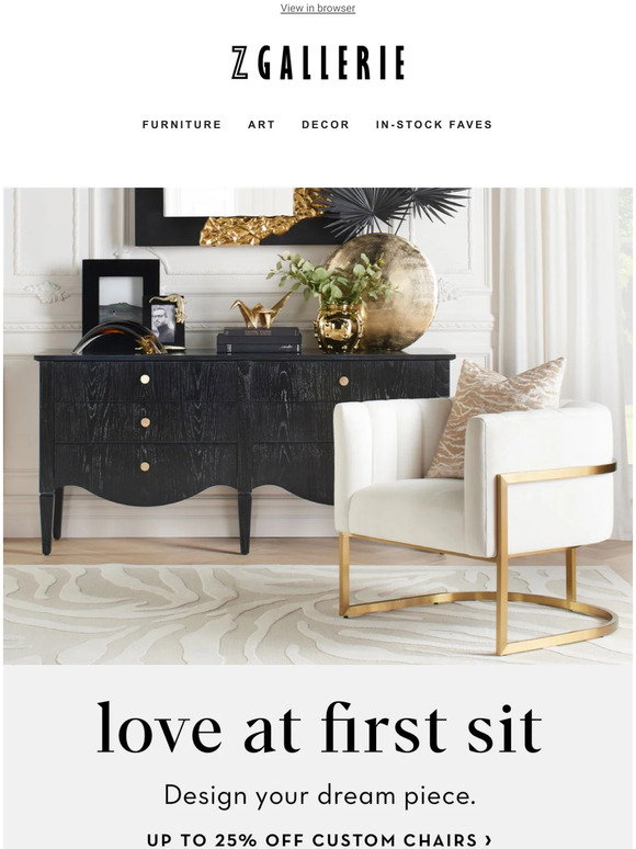 Z Gallerie: THIS Is What Goldilocks Needed...Custom Seating So Your ...