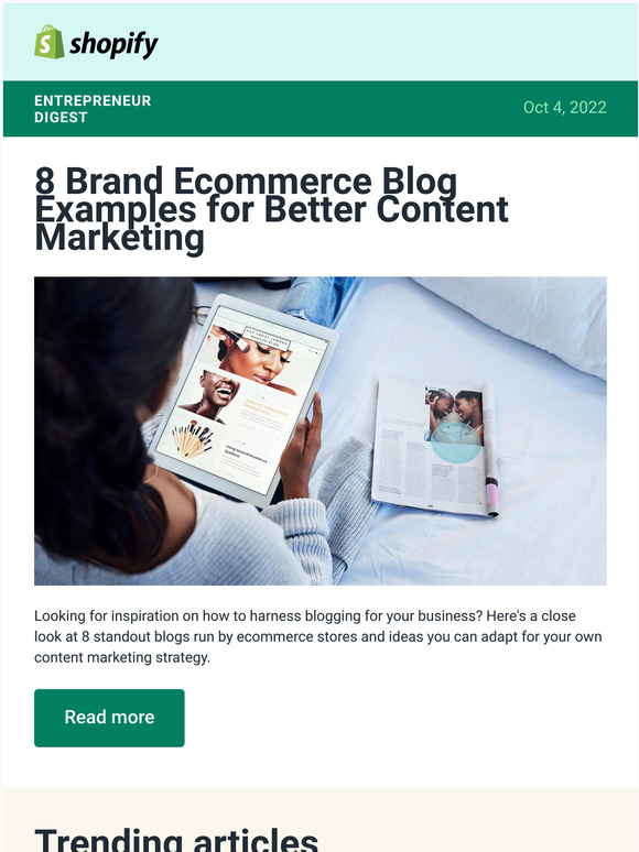 Shopify: 8 Brand Ecommerce Blog Examples for Better Content Marketing ...