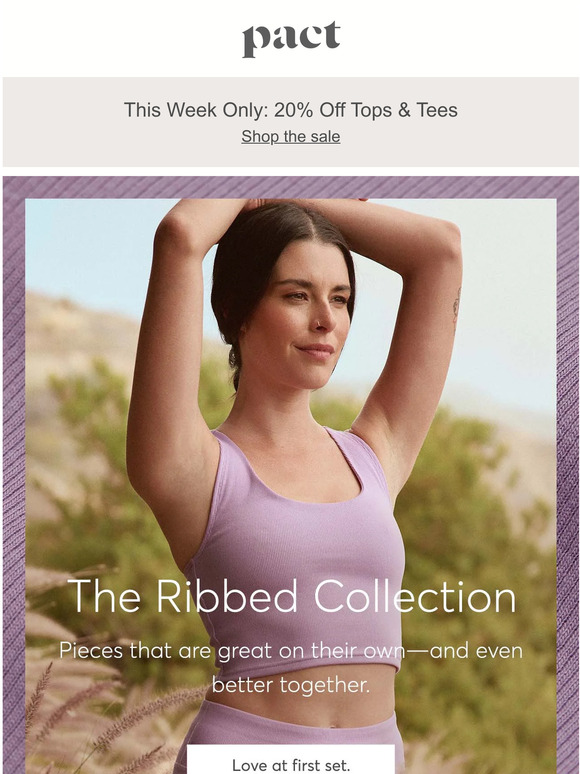 PACT Apparel: Sustainable Ribbed Sets in stock (!) | Milled