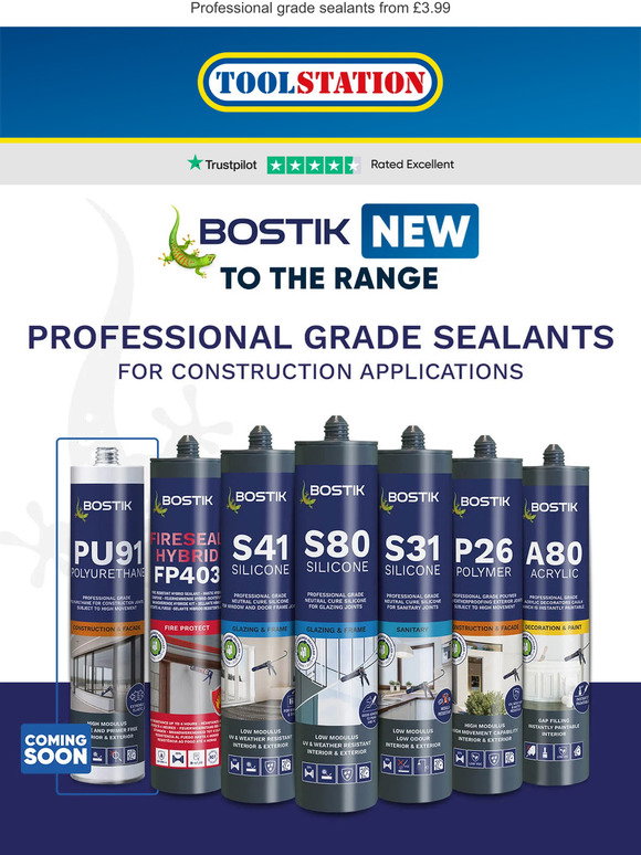 Toolstation: New range from Bostik | Milled