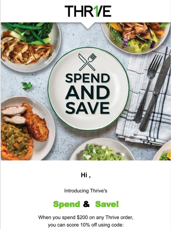 Thrive Meals: Spend & Save 💰 | Milled