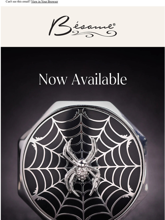 Besame Cosmetics: Limited Remaining: Victorian Spider Signature Compact ...