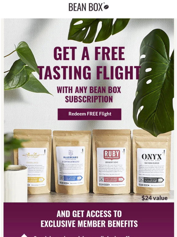 Bean Box: Get 4 FREE Coffees when you subscribe today! | Milled