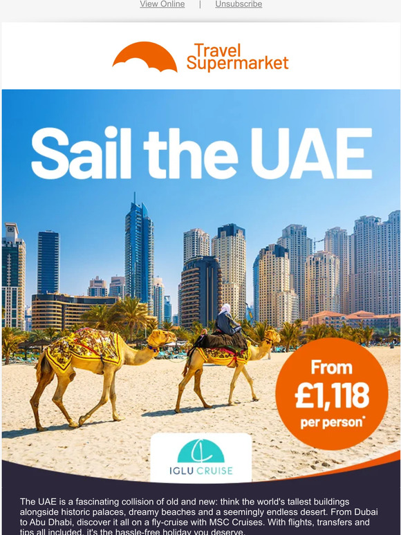 TravelSupermarket: Uncover the UAE with MSC Cruises 🚢 | Milled