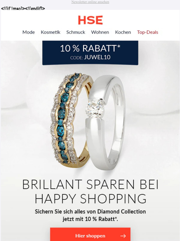 HSE24: 💍 Brillanter 10%-Gutschein zu Happy Shopping 💍 | Milled