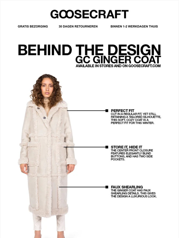 Goosecraft: Net binnen! Ontdek onze GC Ginger Coat | Milled