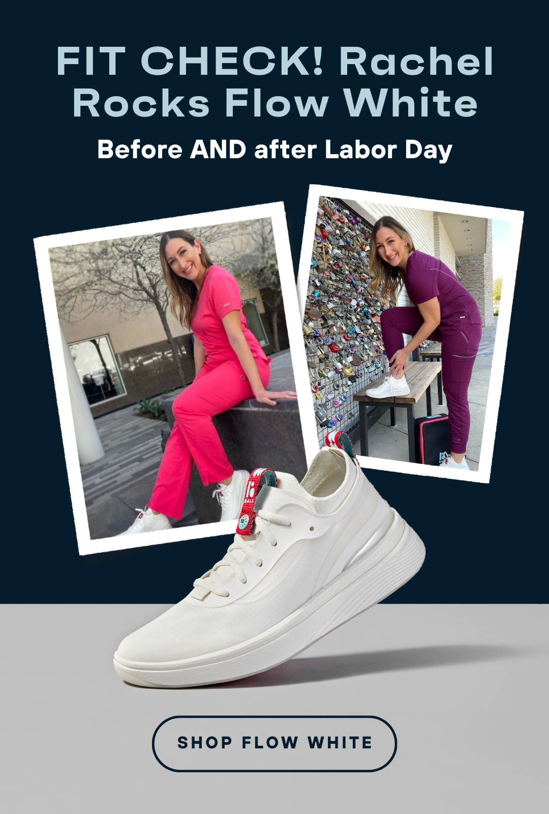 BALA Footwear: Test: RACHEL ROCKS FLOW WHITE ALL YEAR 🤍😍 | Milled