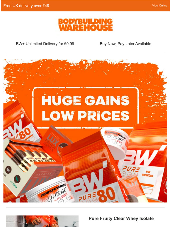 Bodybuilding Warehouse: Find your favourite Whey Isolate at BW today 💪 ...