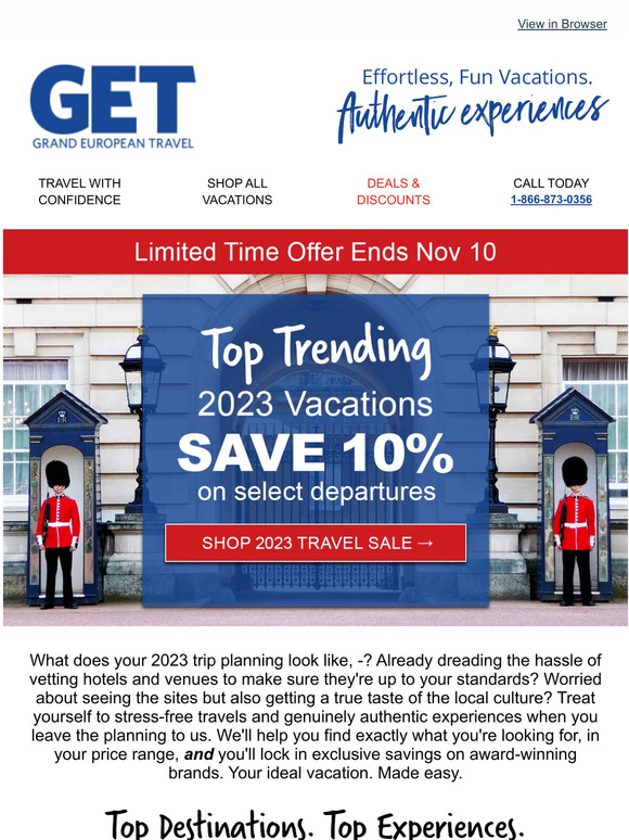 Grand European Travel: Top 5 Vacations to Take in 2023 | Milled