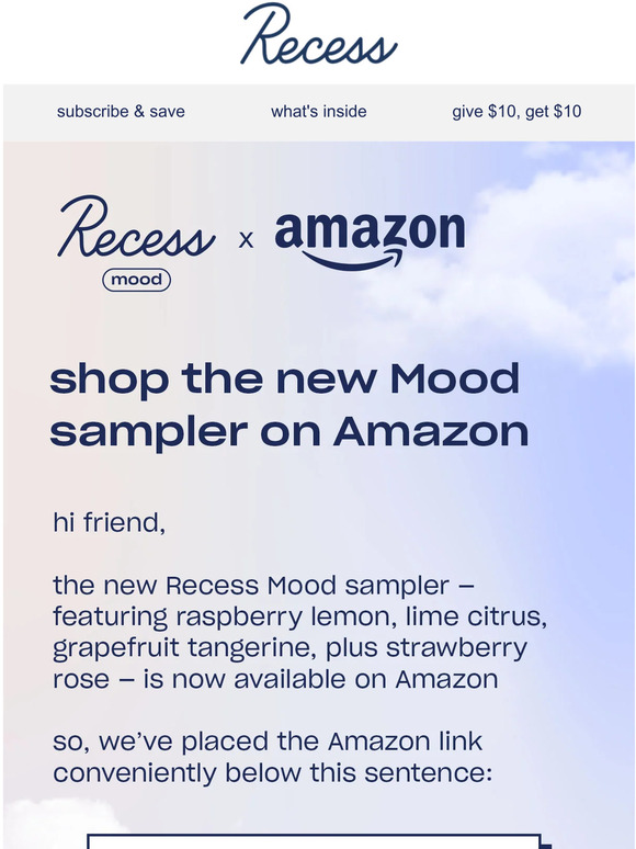 Recess: 15% off Mood Powders is ending | Milled