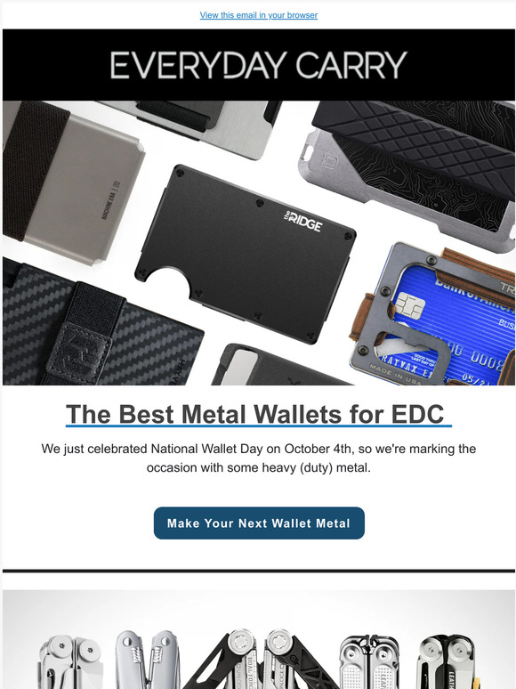 Everyday Carry: Celebrate National Wallet Day with the Best Metal ...