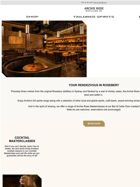 Archie Rose: Your Invitation To The Archie Rose Bar | Milled