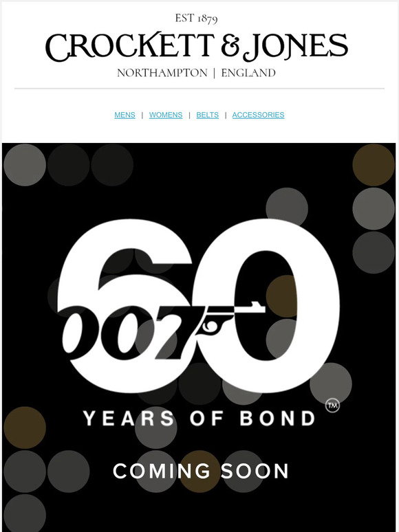 CROCKETT AND JONES: James Bond - 60th Anniversary | Milled