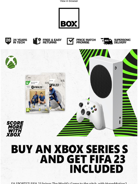 Box: Buy an Xbox Series S & Get FIFA 23 Included for a Limited Time ...