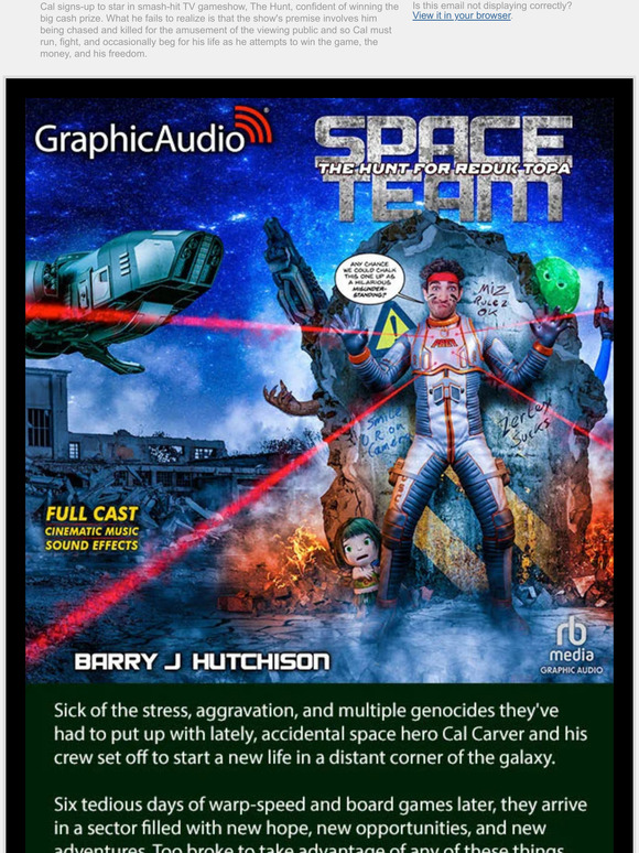 GraphicAudio: Cal signs-up to star in smash-hit TV gameshow, The Hunt ...