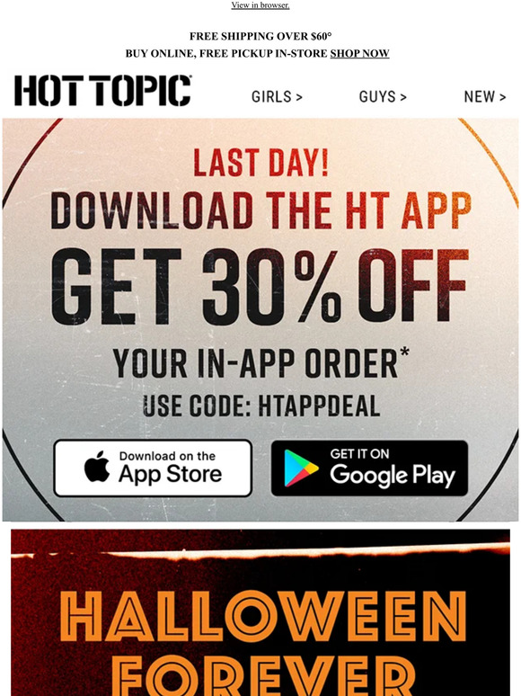 Hot Topic: Scream 😱 for Halloween-themed band tees 👕 | Milled